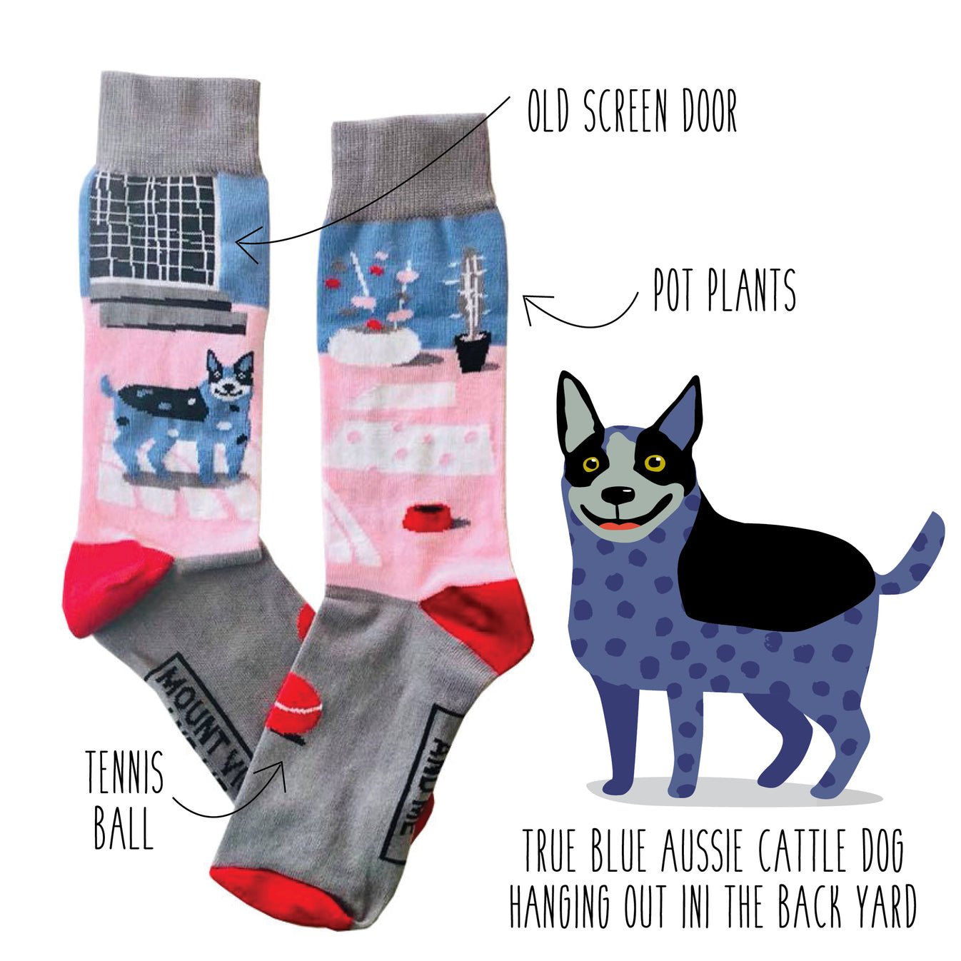 Cattle Dog socks – Mount Vic and Me