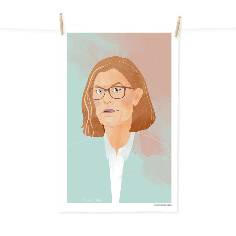 Dr Kerry Chant tea towel – Mount Vic and Me