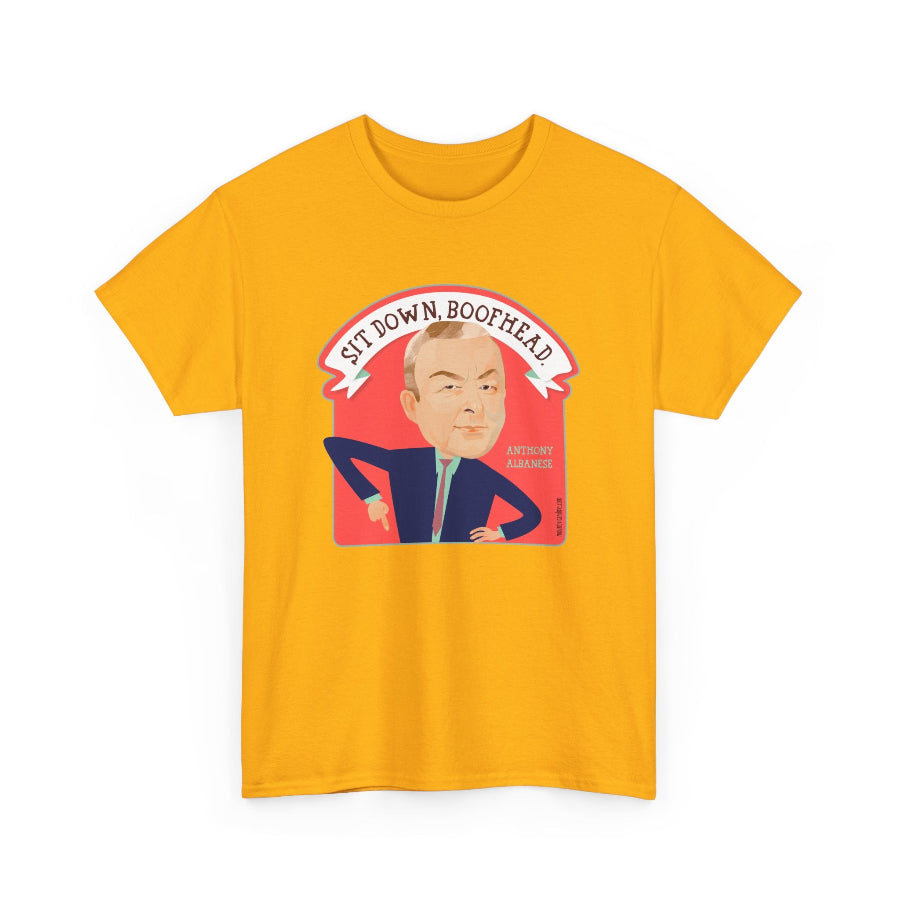 Sit down Boofhead classic cotton t shirt – Mount Vic and Me