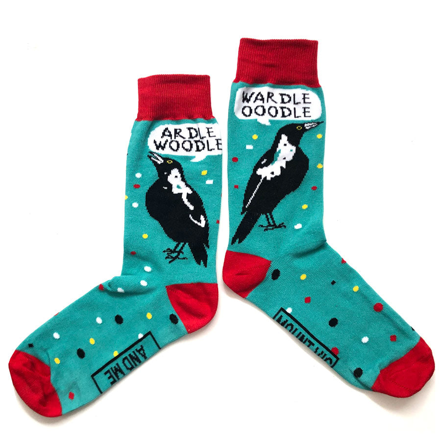 Magpie Talk socks – Mount Vic and Me